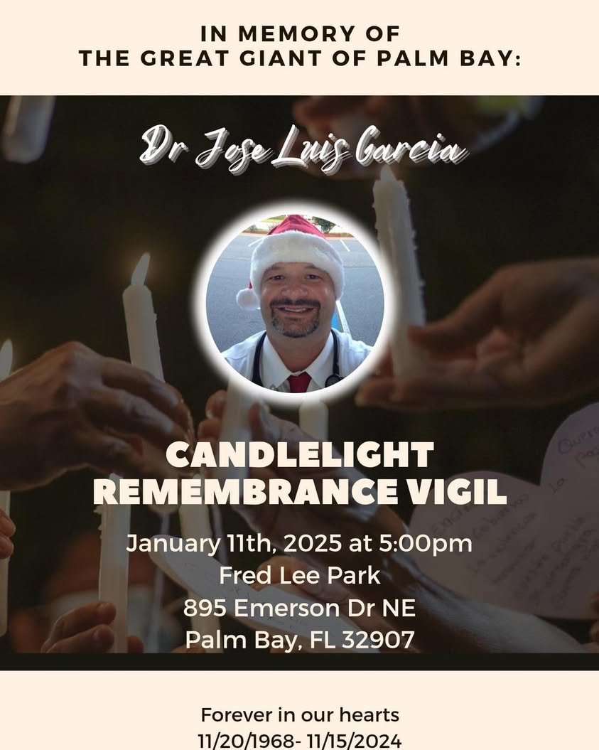 Community Remembrance: Dr. Garcia Memorial Vigil at Fred Lee Park Jan ...