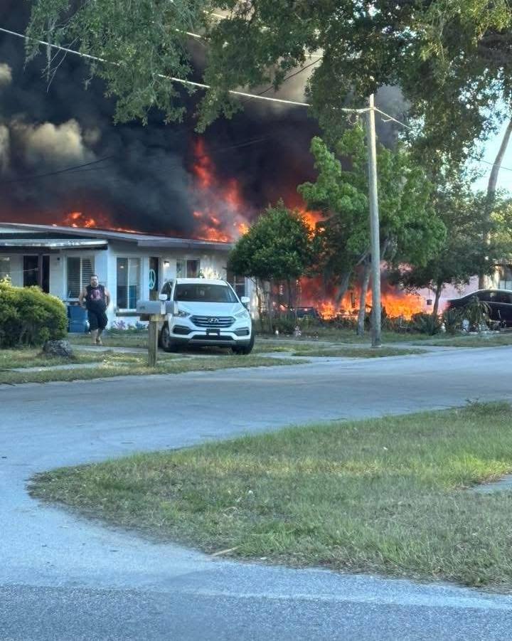 Titusville Blaze: Home Fully Engulfed in Devastating Fire - Space Coast ...