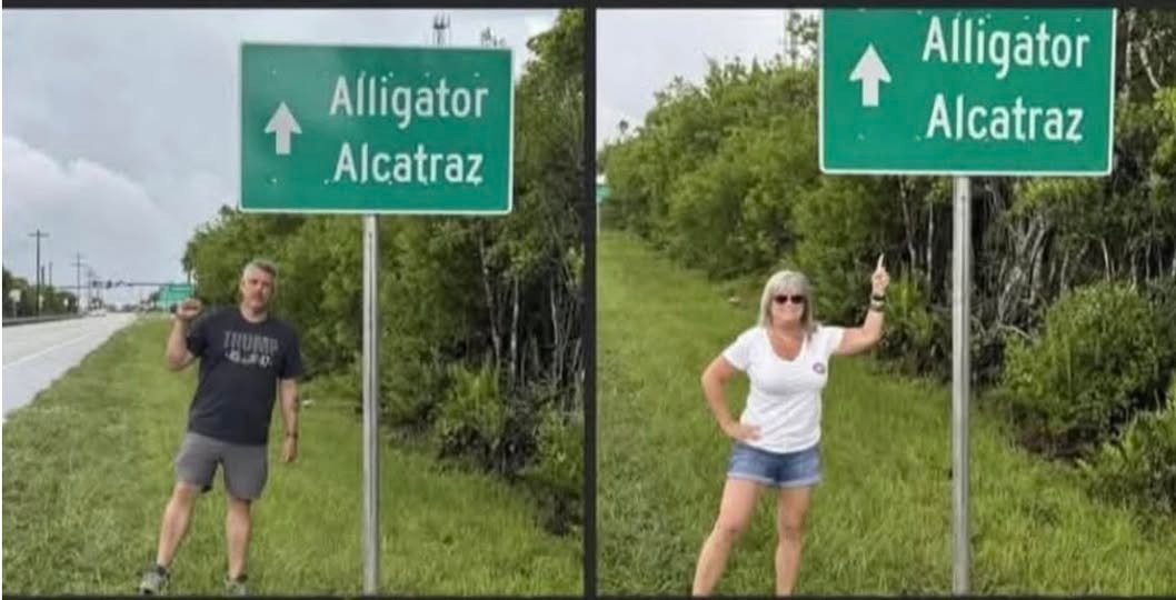 Alligator Alcatraz Signs Spark Tourist Thrills and Photo Ops - Space ...