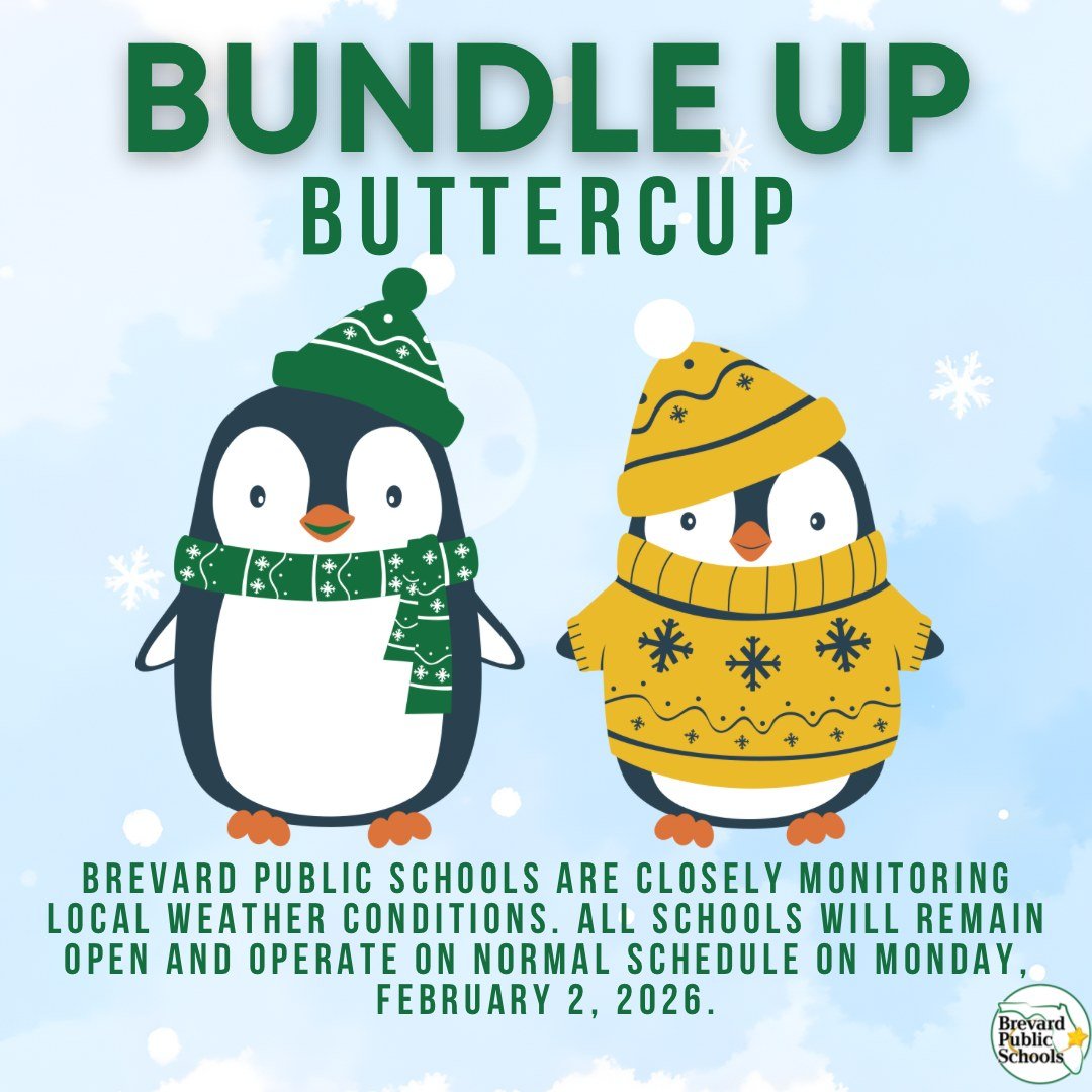 Bundle Up Buttercup: Brevard Schools Monitor Winter Weather - Space ...